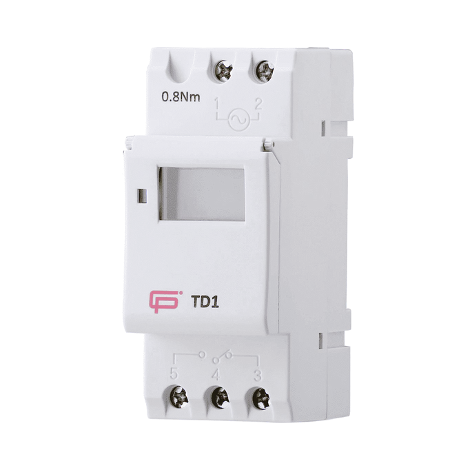 FuseBox TD1 Digital 7 Day Time Clock 1 Channel, 150 Hour Reserve — PU ...